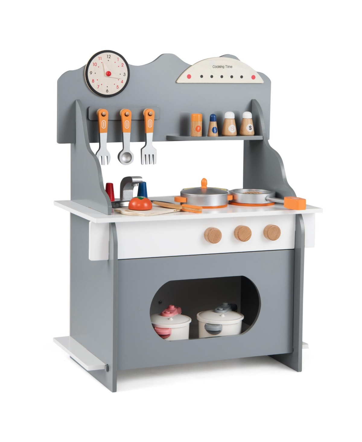Click here for Mecale Wooden Play Kitchen Pretend Toy with Clock... prices