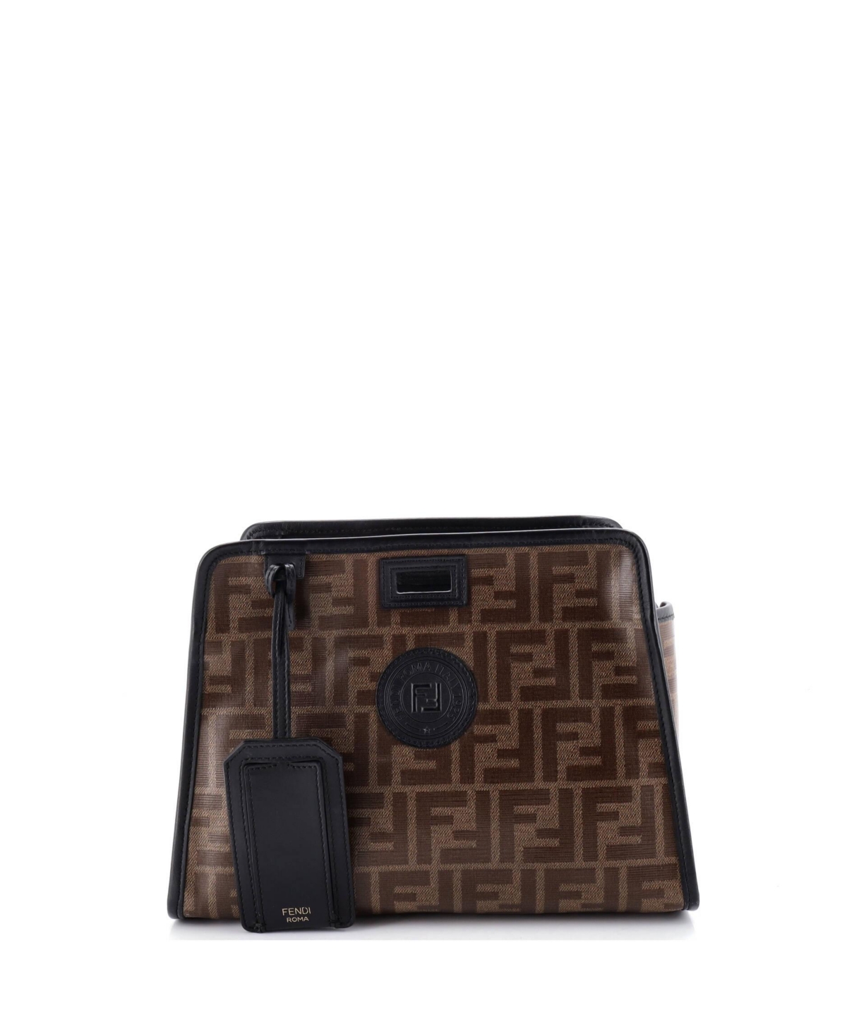 Click here for Pre-Owned Fendi Small Peekaboo Defender Zucca Coat... prices