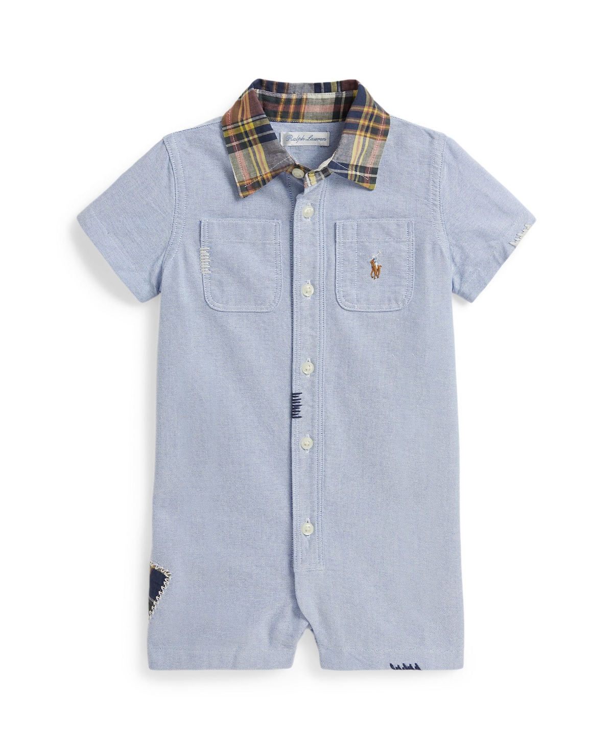 Click here for Polo Ralph Lauren Baby Boys Madras-Collar Oxford S... prices