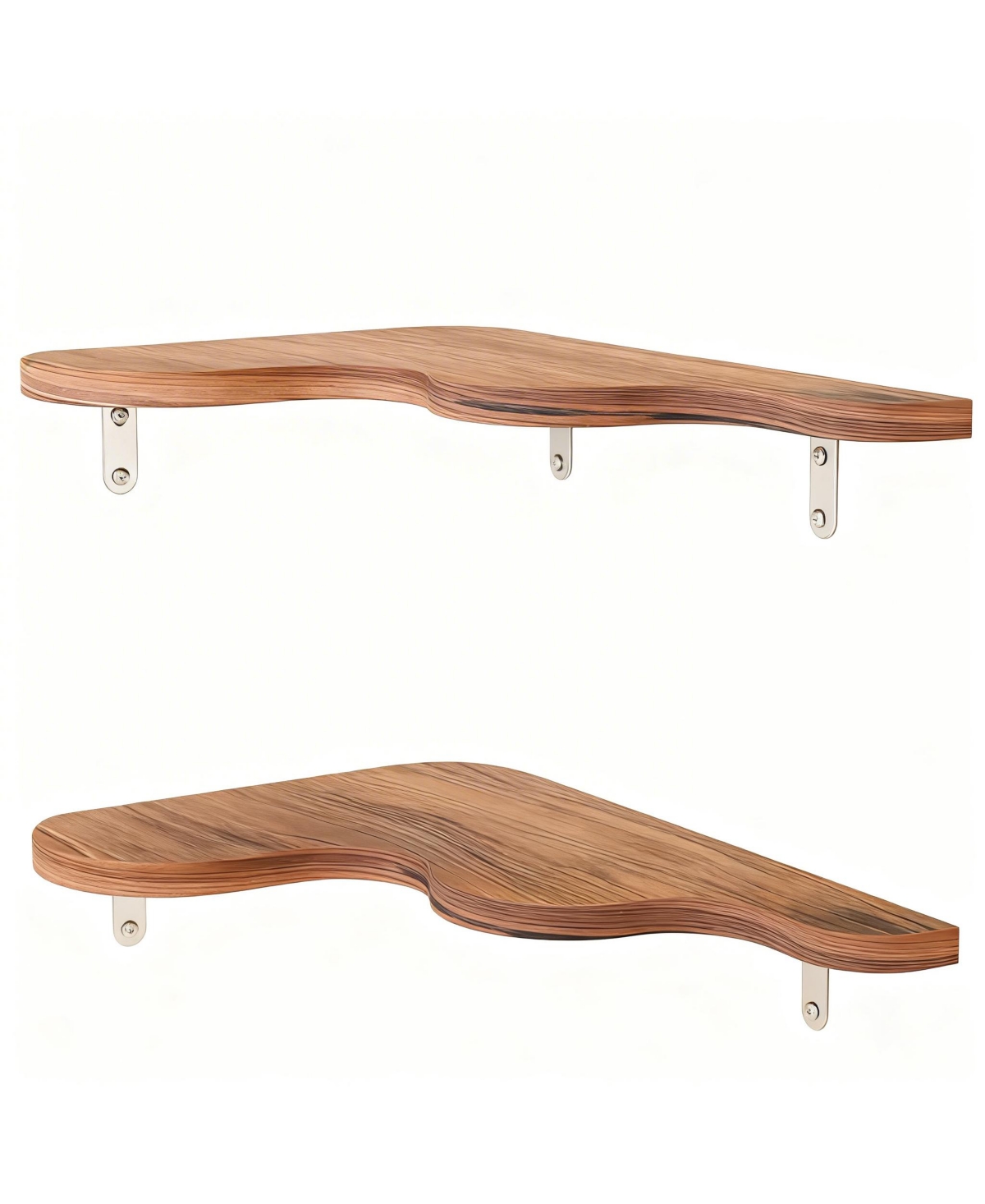 Click here for Yigii Wavy Cloud Corner Shelves with Brackets for... prices