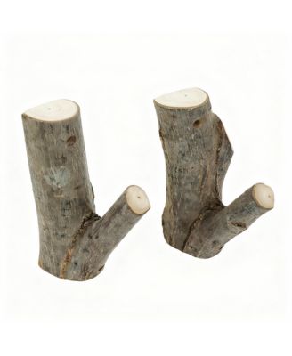 Click here for Yigii 2 Piece Real Wood Branch Wall Hooks With Bar... prices