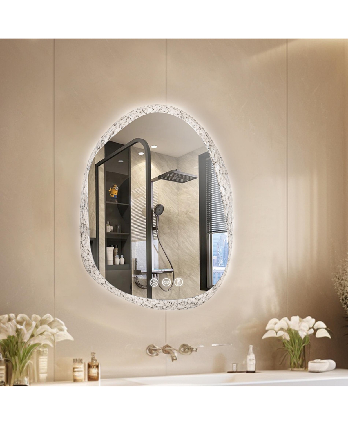 Click here for Luvodi 32”x24” Irregular Stone Patte... prices