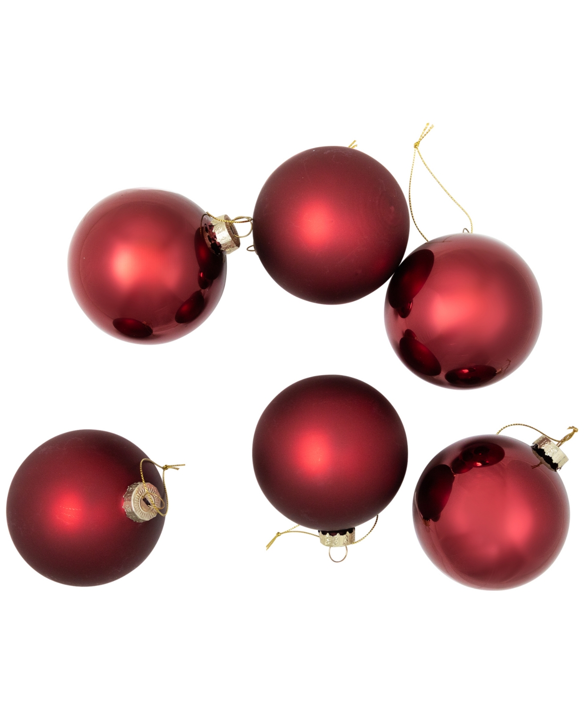 Click here for Northlight 6 Count 2- Finish Glass Ball Christmas... prices