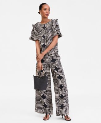 Click here for I.N.C. International Concepts Womens Printed Ruffl... prices