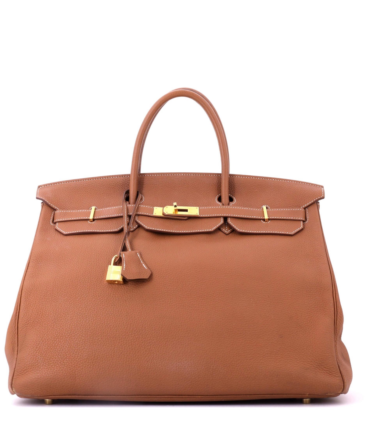 Click here for Pre-Owned HERMES Birkin 40 Handbag Brown Togo with... prices