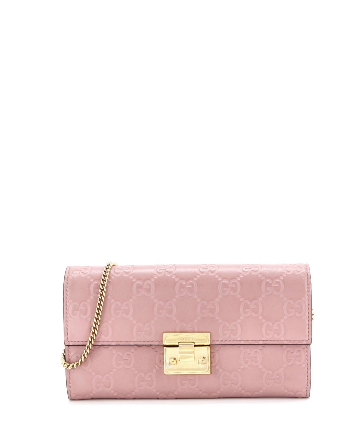 Click here for Pre-Owned Gucci Long Padlock Continental Chain Wal... prices