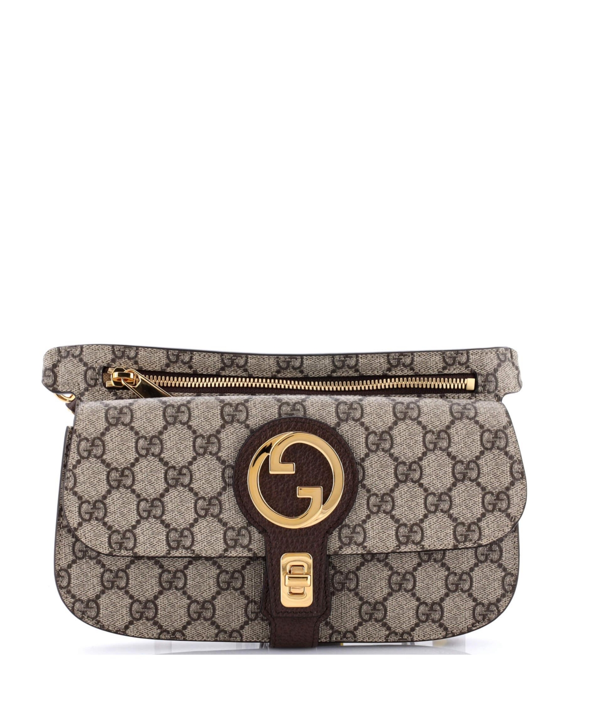 Click here for Pre-Owned Gucci Blondie Flap Pocket Belt Bag Gg Co... prices