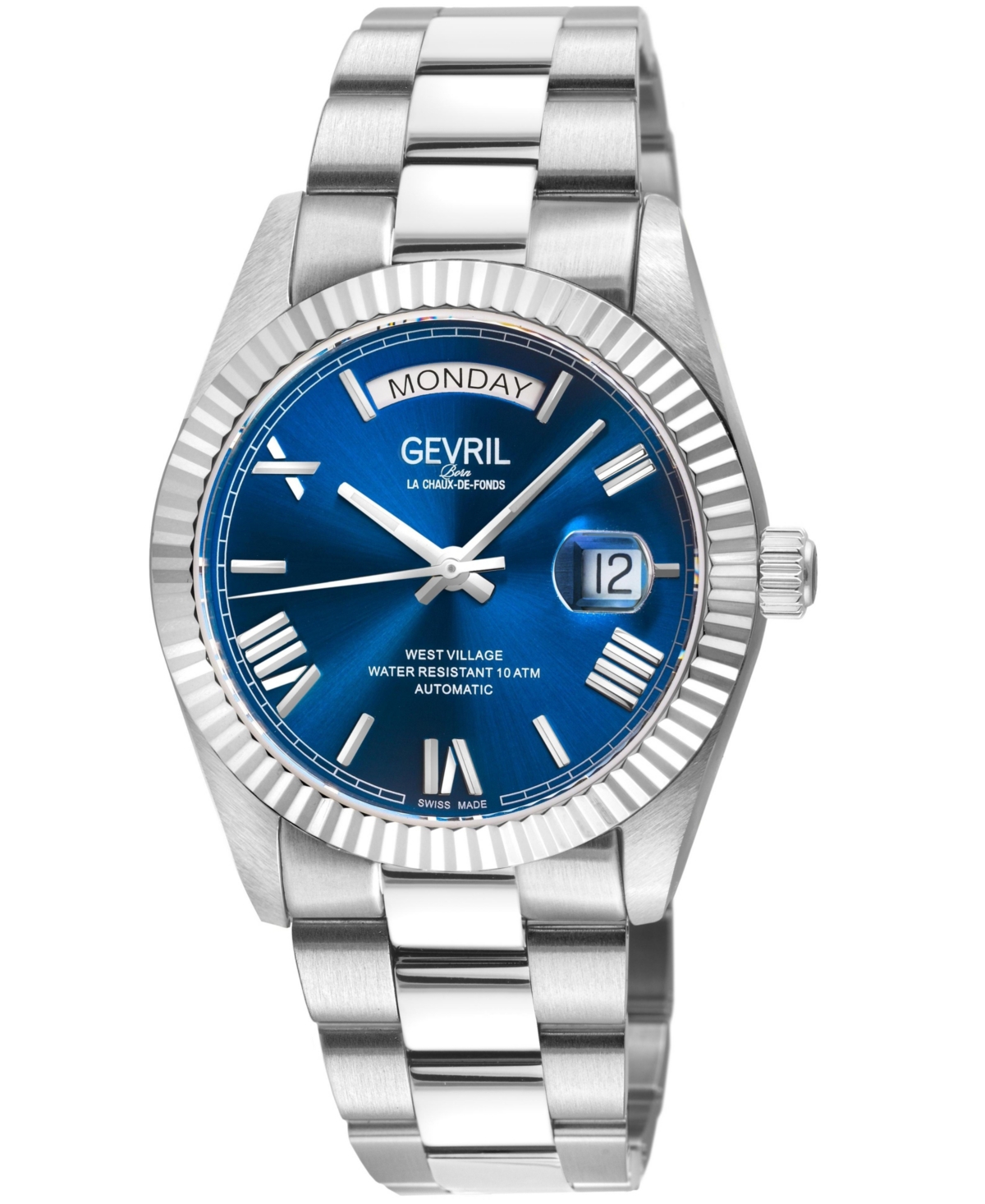 Click here for Gevril Mens West Village Swiss Automatic Bracelet... prices