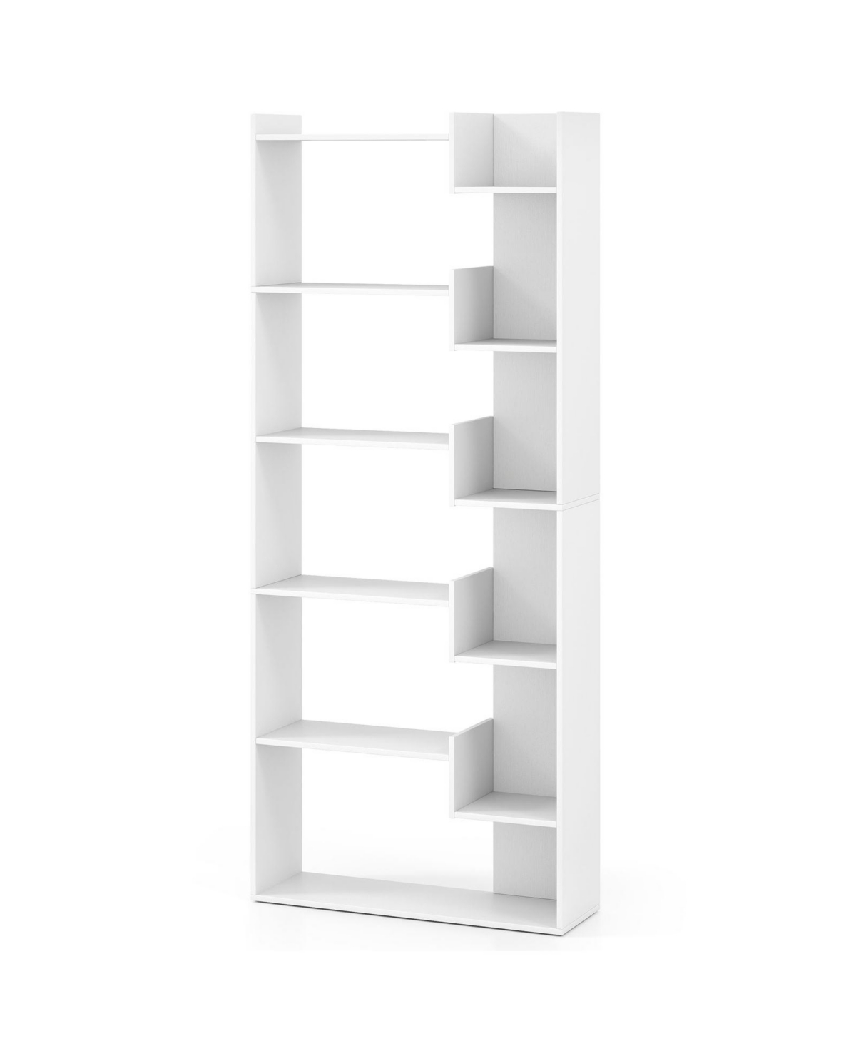 Click here for Slickblue 6-Tier Bookshelf Wooden Bookcase with 2... prices