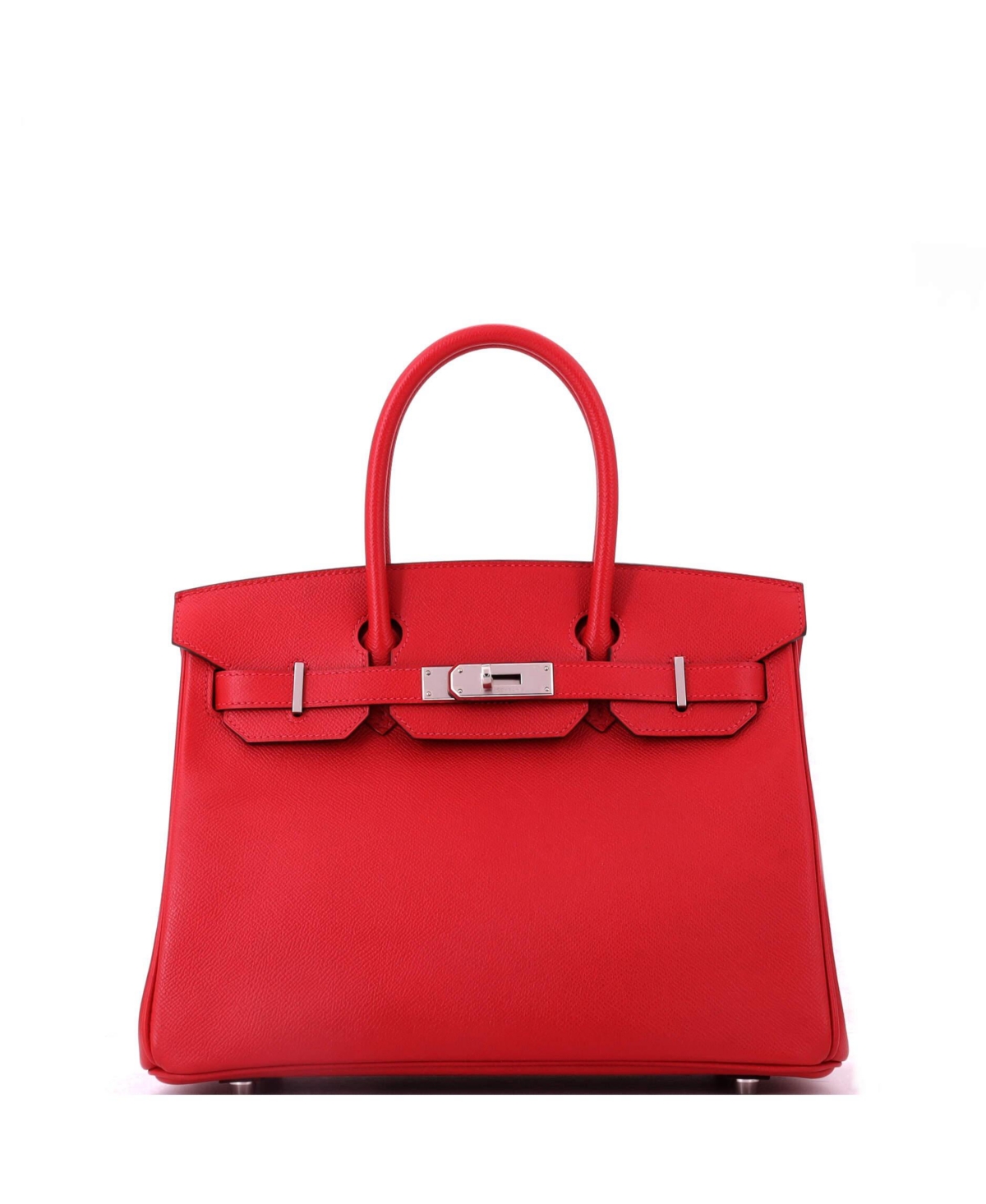 Click here for Pre-Owned HERMES Birkin 30 Handbag Red Epsom with... prices