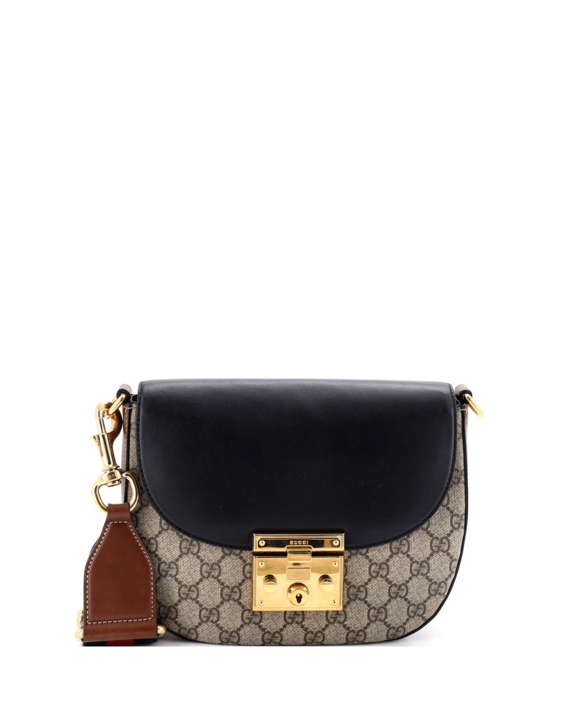 Click here for Pre-Owned Gucci Medium Padlock Saddle Shoulder Bag... prices