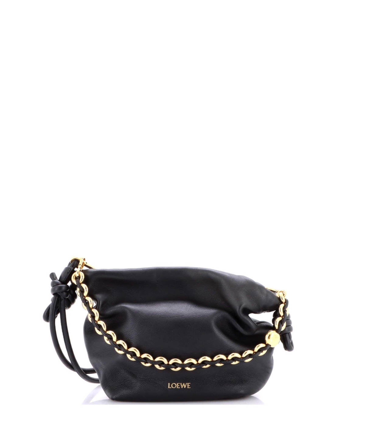 Click here for Pre-Owned Loewe Mini Flamenco Knot Chain Purse Bag... prices