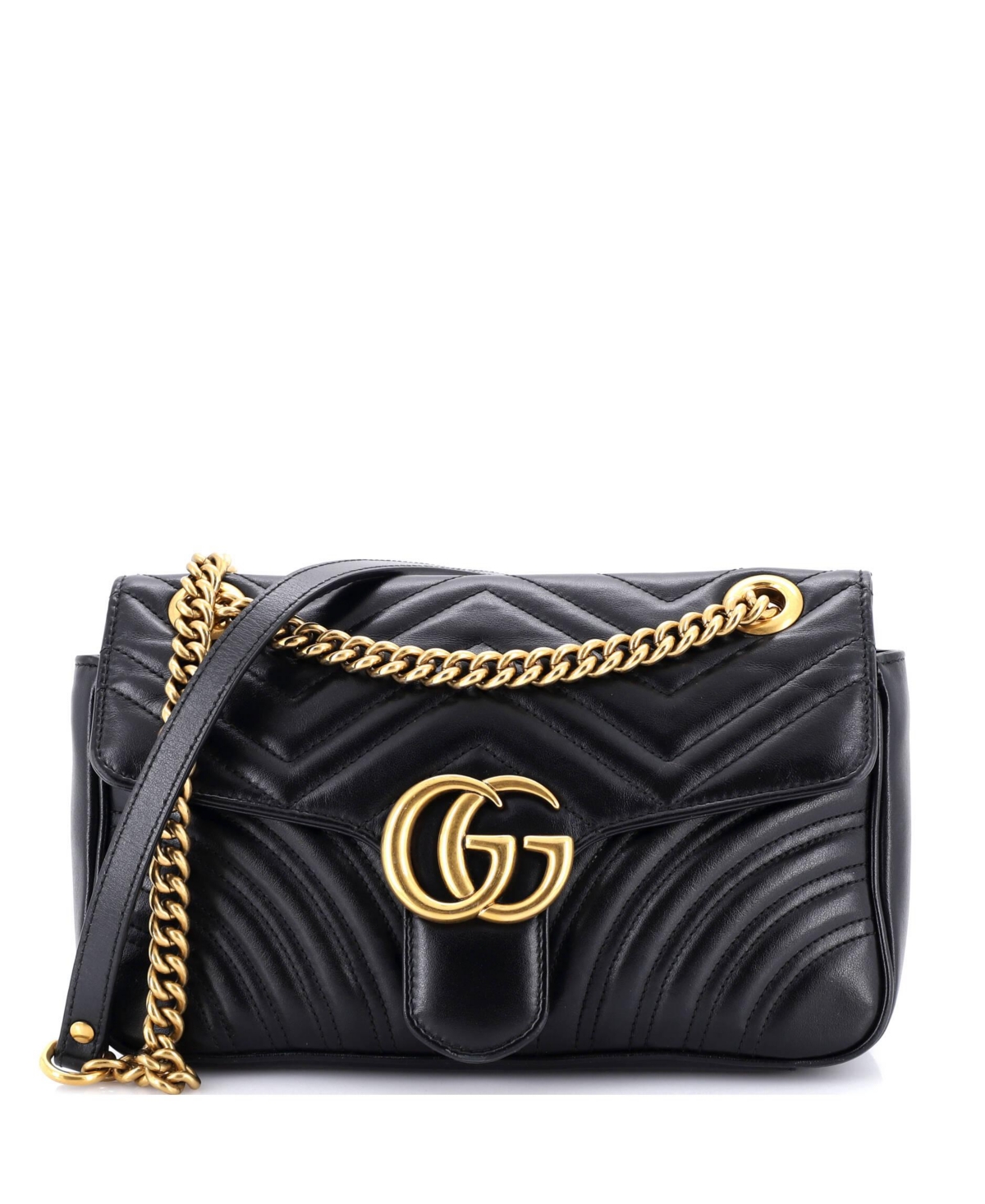 Click here for Pre-Owned Gucci Medium Gg Marmont Flap Bag Matelas... prices