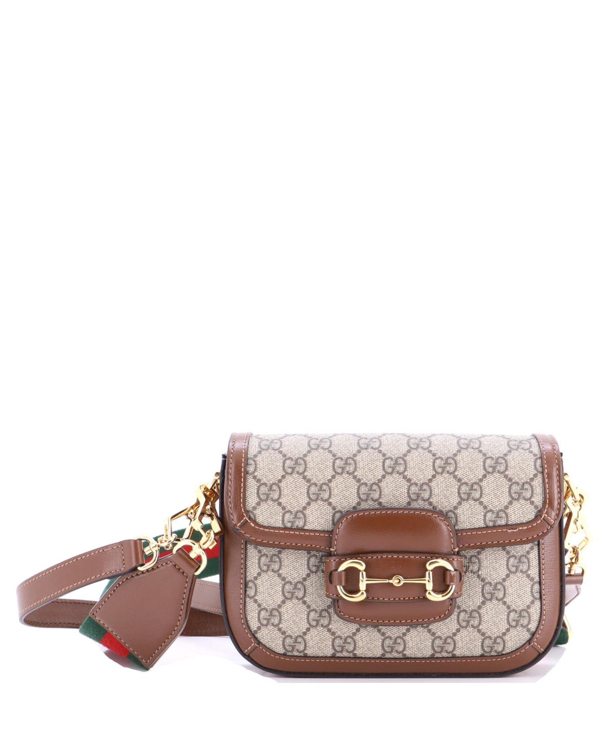 Click here for Pre-Owned Gucci Mini Horsebit 1955 Shoulder Bag Gg... prices