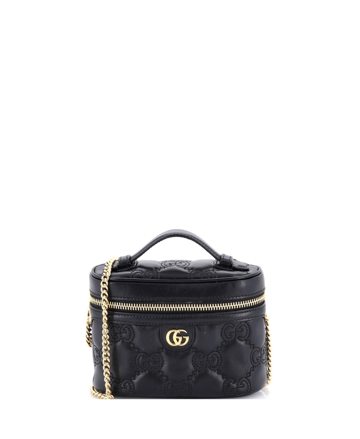 Click here for Pre-Owned Gucci Mini Top Handle Vanity Chain Bag G... prices
