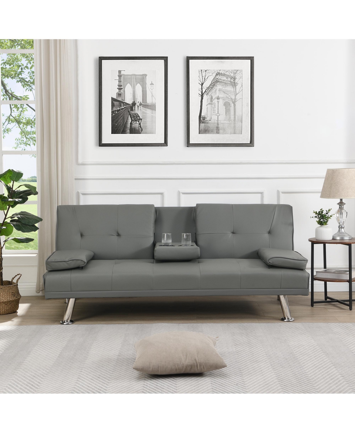 Click here for Rainsken Convertible Loveseat Futon Sofa Bed  Reve... prices