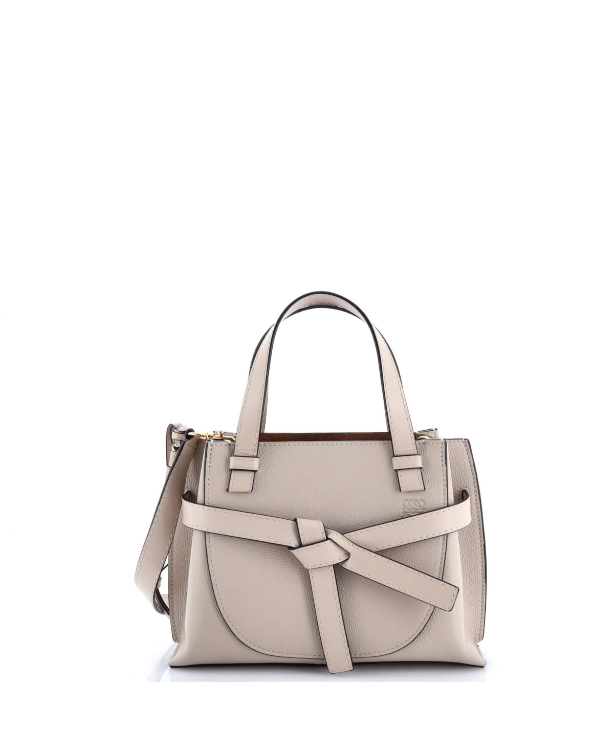 Click here for Pre-Owned Loewe Mini Gate Tote Leather - Natural prices
