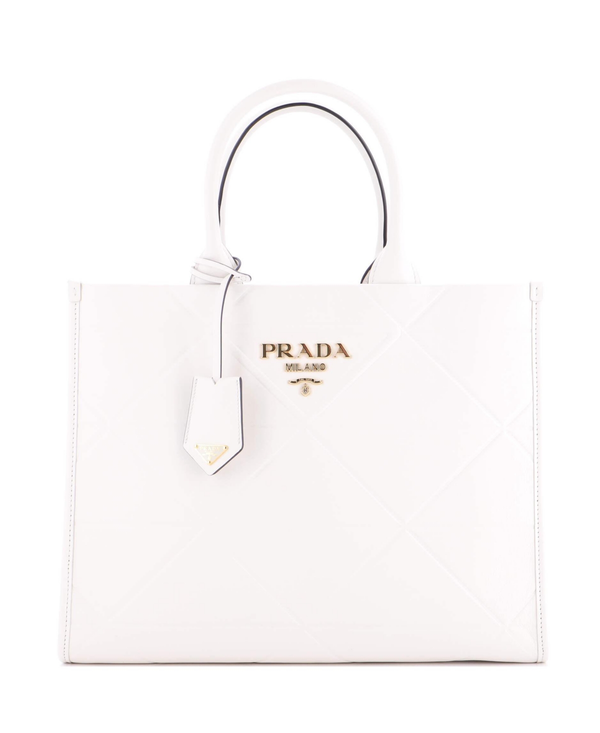 Click here for Pre-Owned Prada Medium Symbole Shopper Tote Emboss... prices
