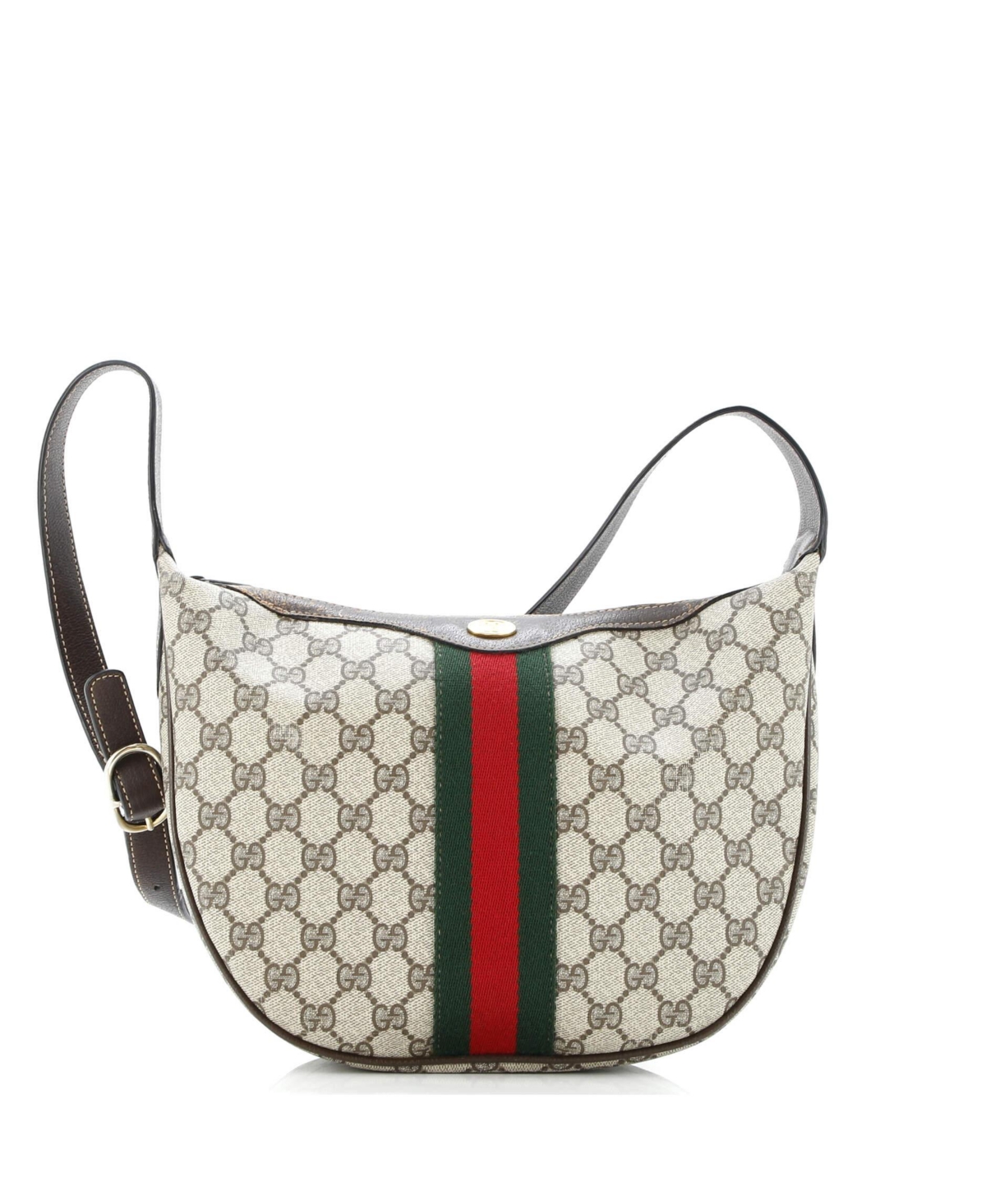 Click here for Pre-Owned Gucci Small Ophidia Half Moon Hobo Gg Co... prices