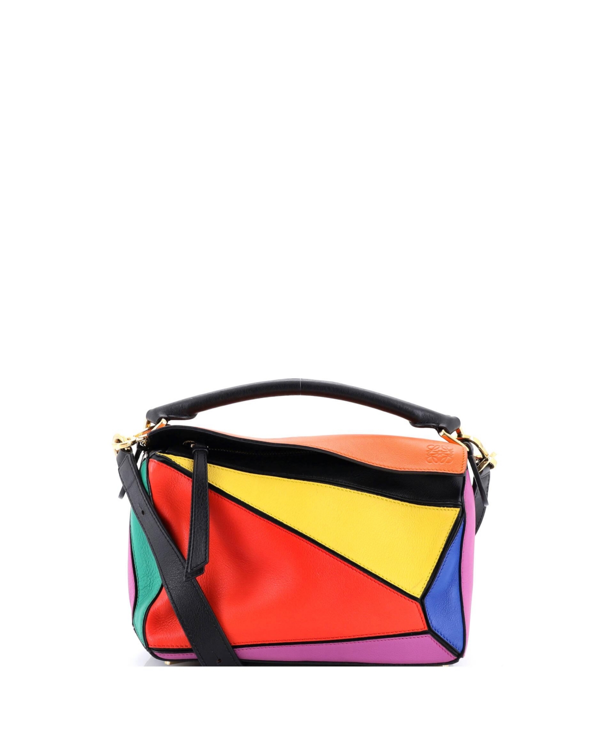 Click here for Pre-Owned Loewe Small Puzzle Bag Leather - Orange prices