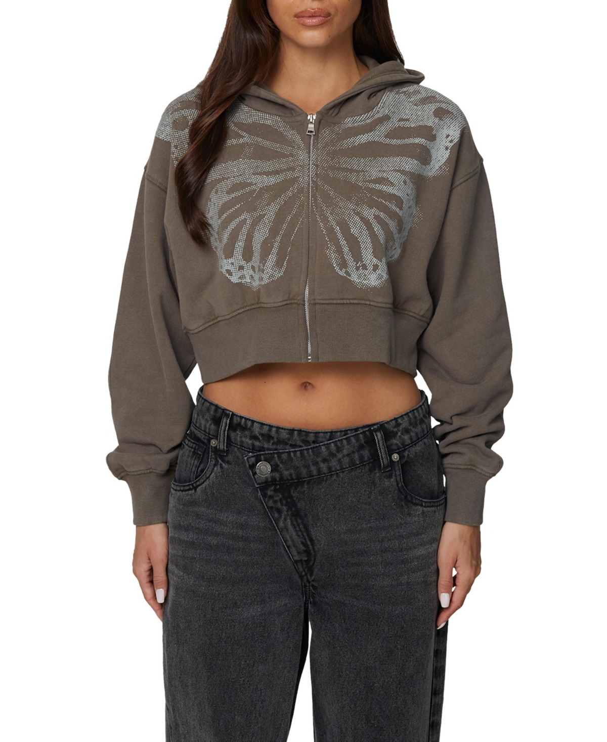 Click here for Good For Nothing Womens Cropped Zipped Silhouette... prices