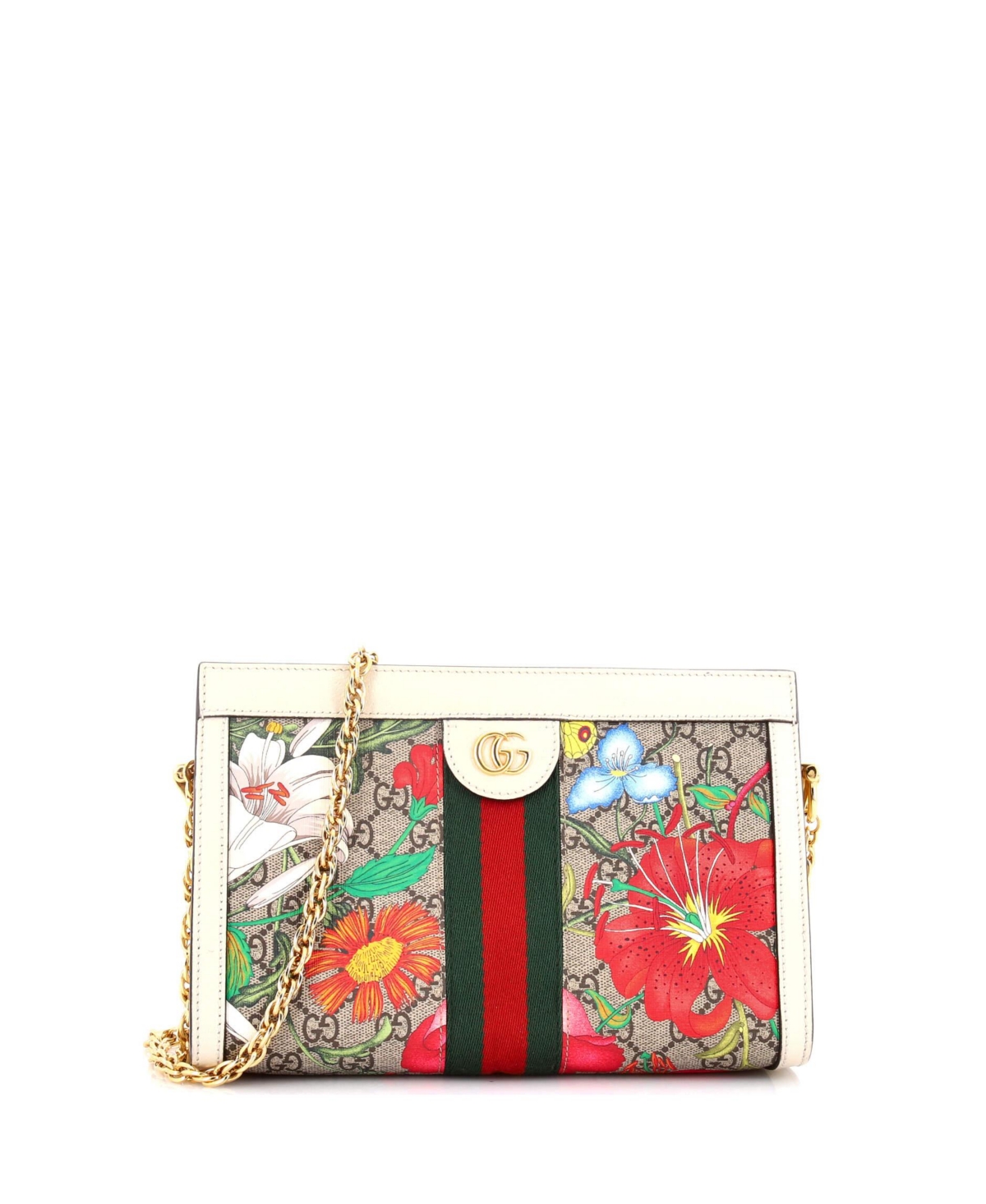 Click here for Pre-Owned Gucci Small Ophidia Chain Shoulder Bag F... prices