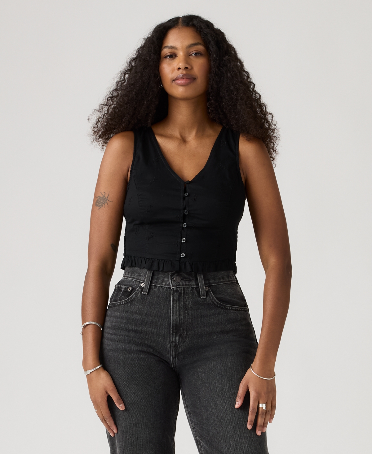 Click here for Levis Womens Teagan Mini Eyelet Blouse - Mini Eyel... prices