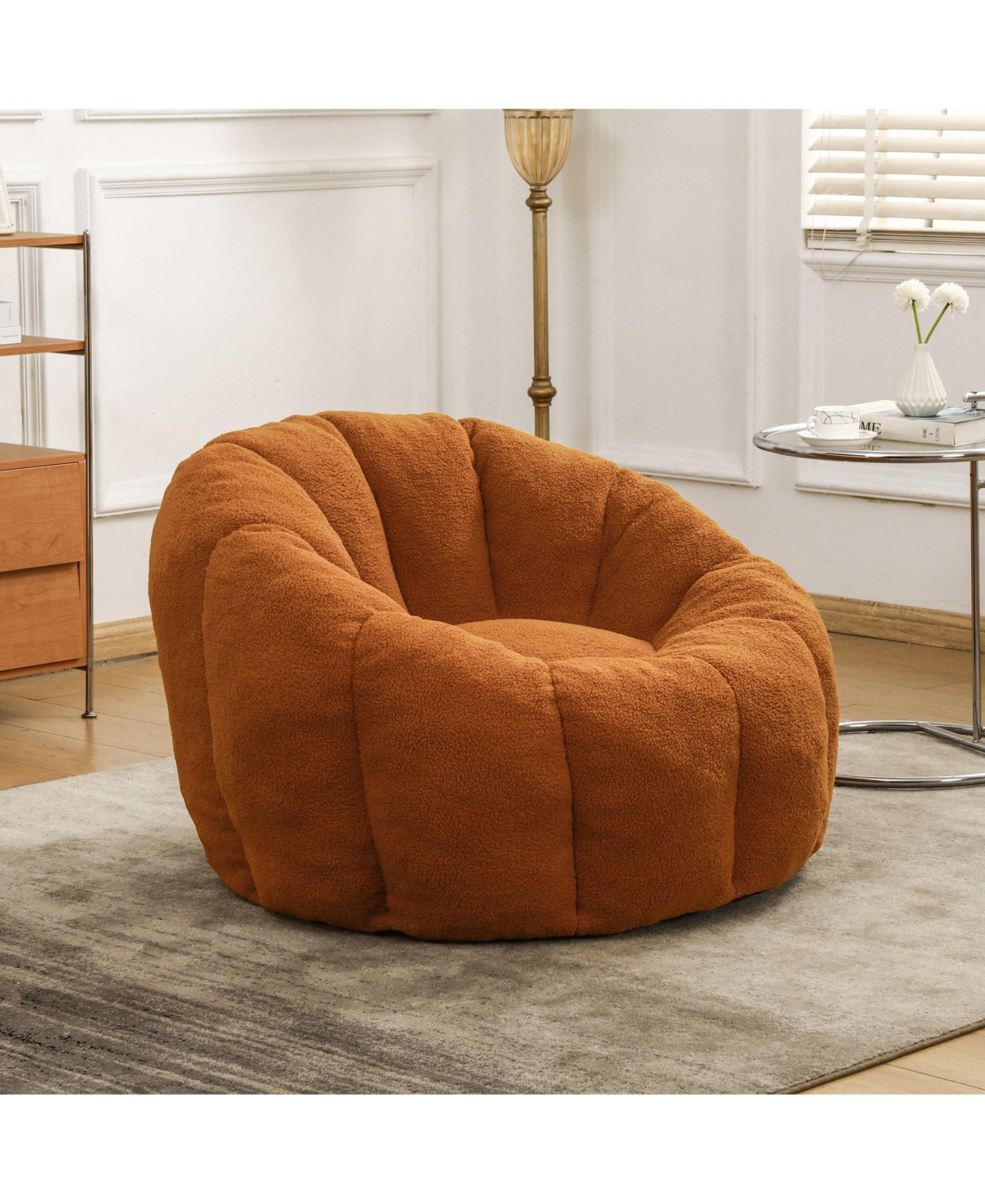 Click here for Clihome Bean Bag Sofa Chair with Armrests  High-De... prices