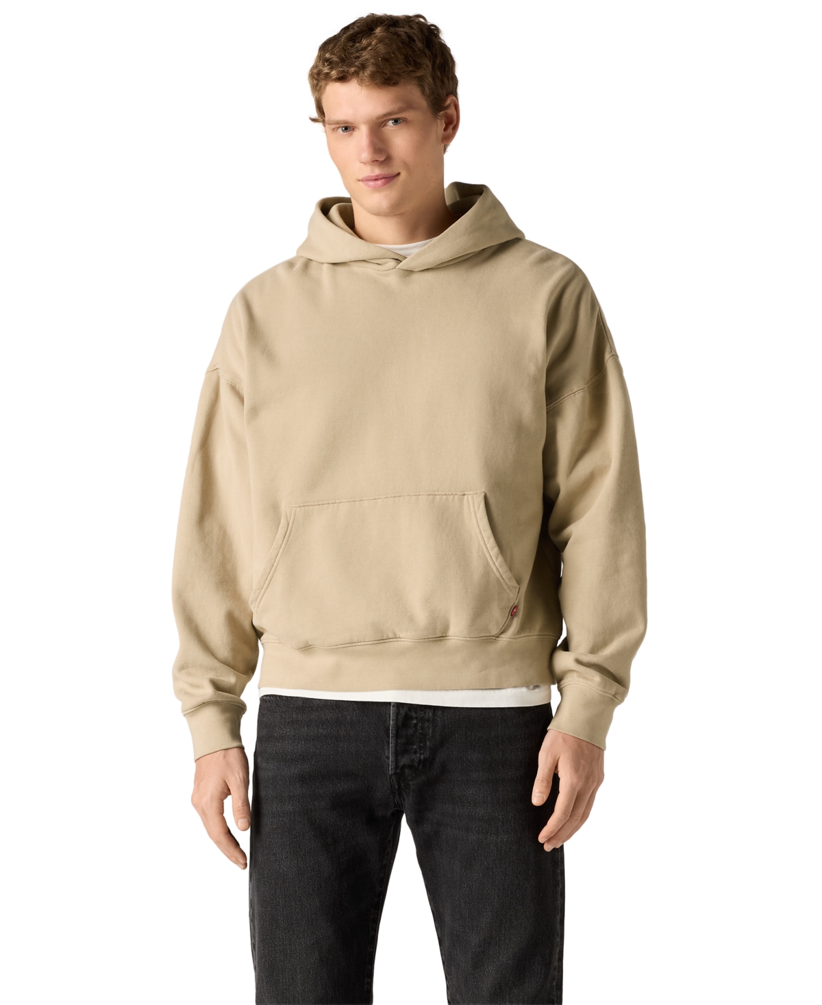 Click here for Levis Mens Premium Boxy Hoodie Sweatshirt - White... prices