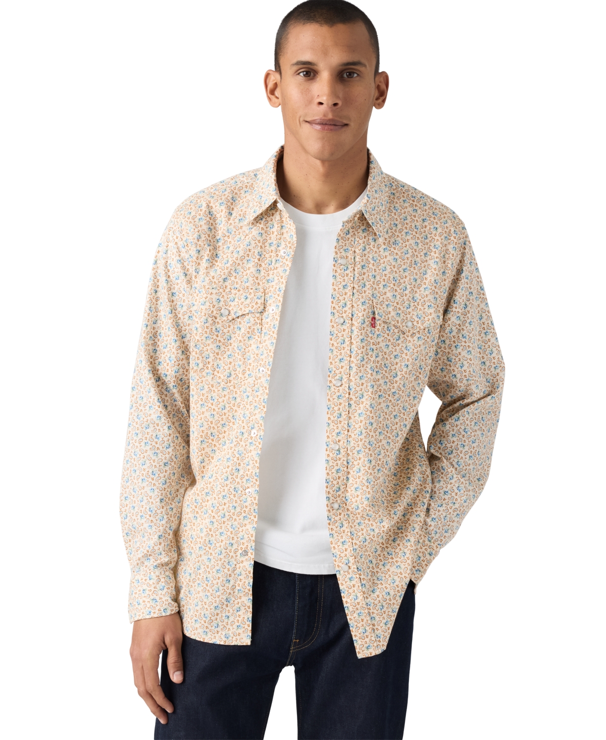 Click here for Levis Mens Classic Standard Fit Western Shirt - Ca... prices