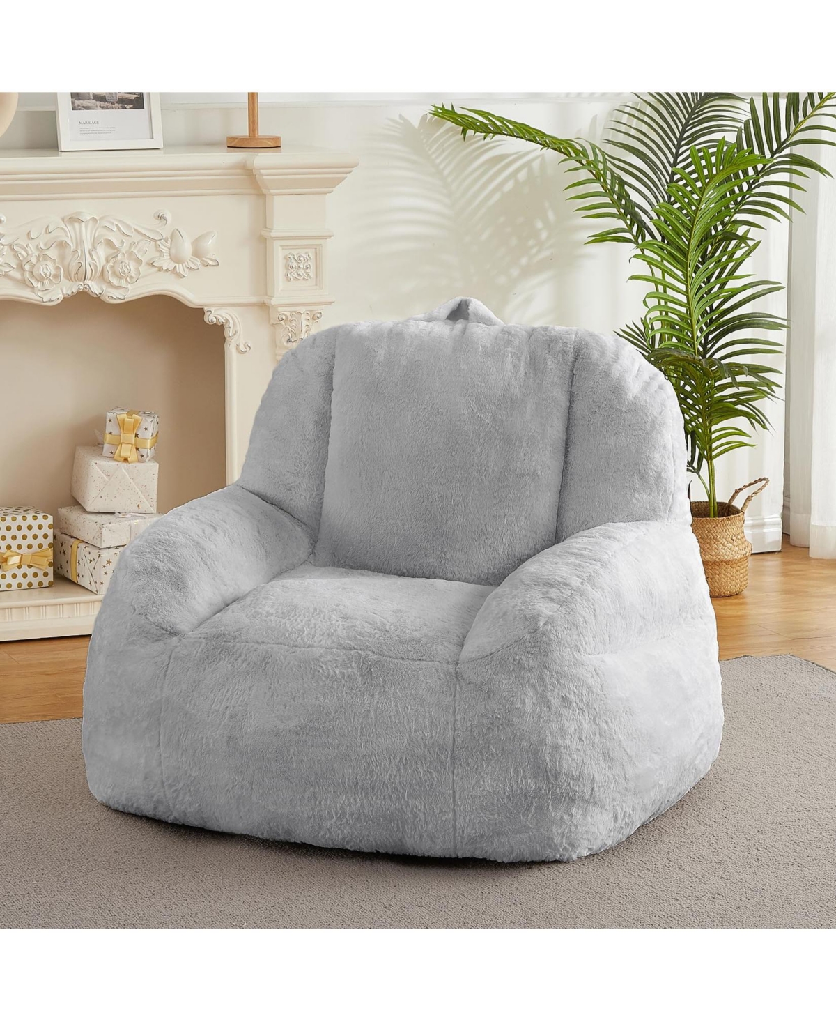 Click here for gaomon Giant Bean Bag Chair  Faux Fur Stuffed Bean... prices