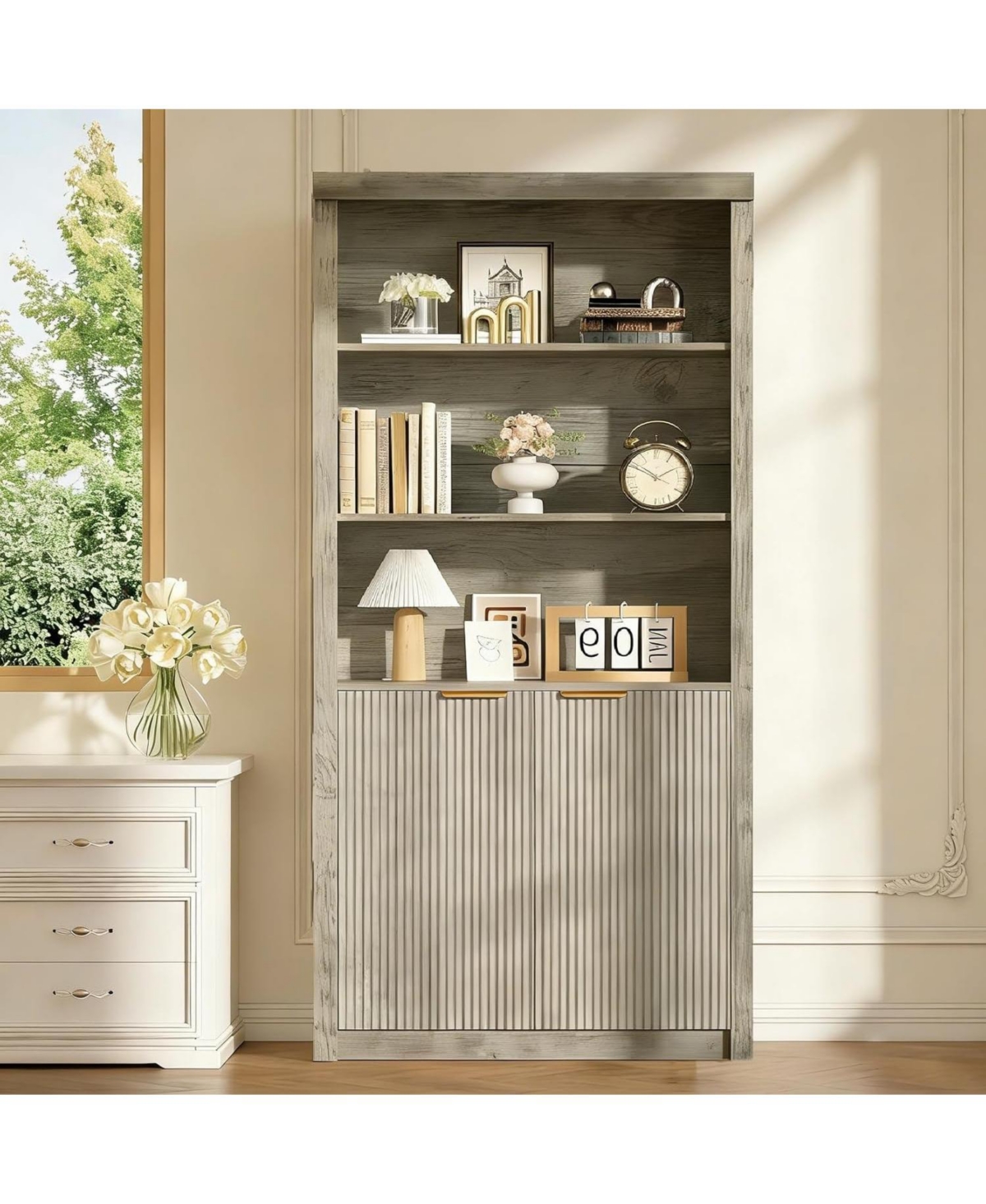 Click here for gaomon Tall Book Shelf and Bookcase  with Drawer a... prices