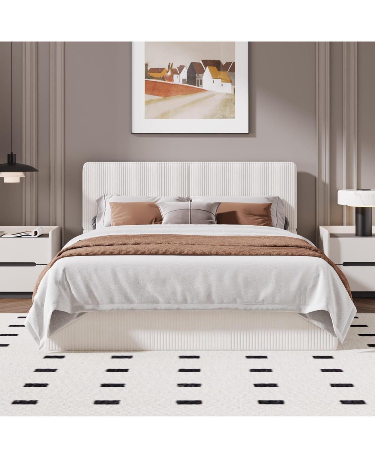 Click here for gaomon Upholstered Bed  Soft and Cozy Bed Frame  M... prices