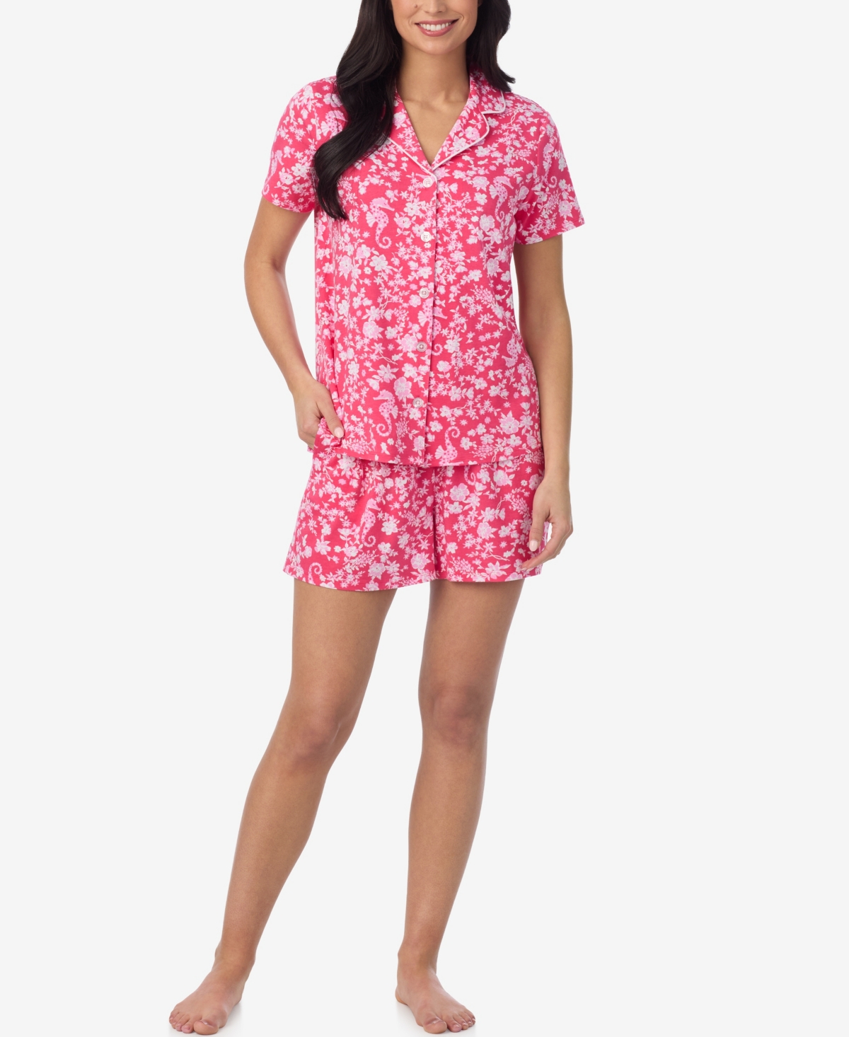 Click here for Cuddl Duds Womens Short-Sleeve Top and Pull-On Paj... prices