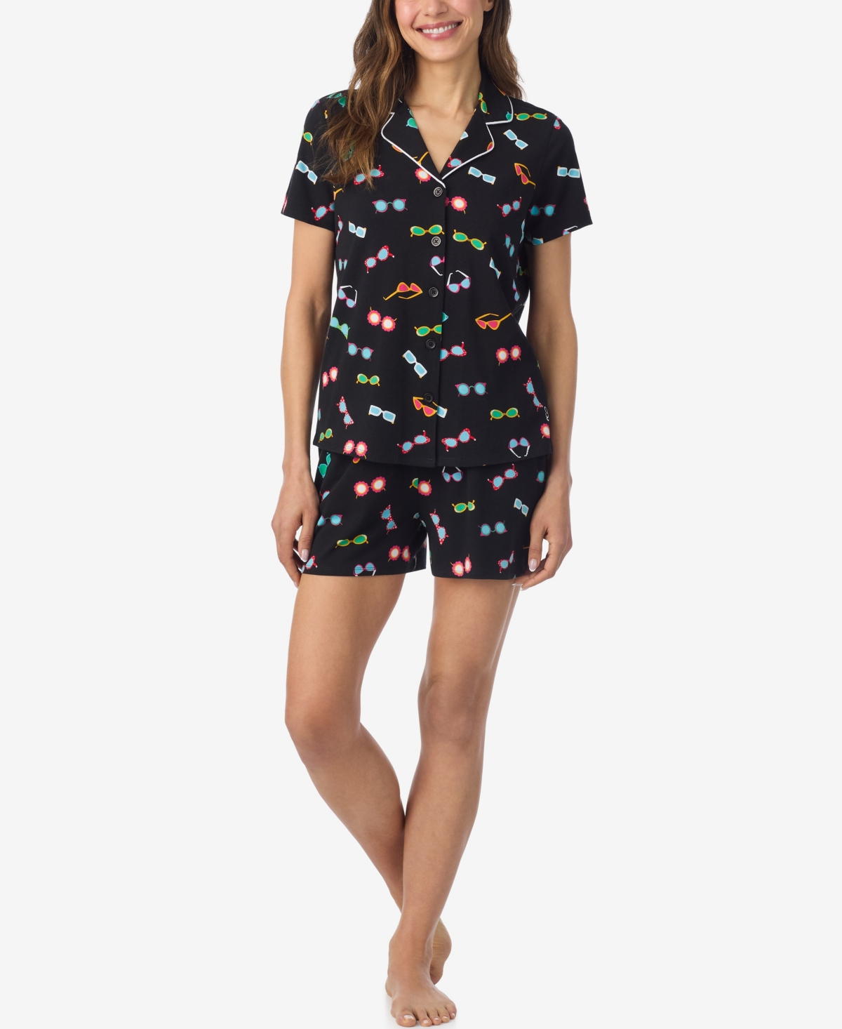 Click here for Cuddl Duds Womens Short-Sleeve Top and Pull-On Paj... prices