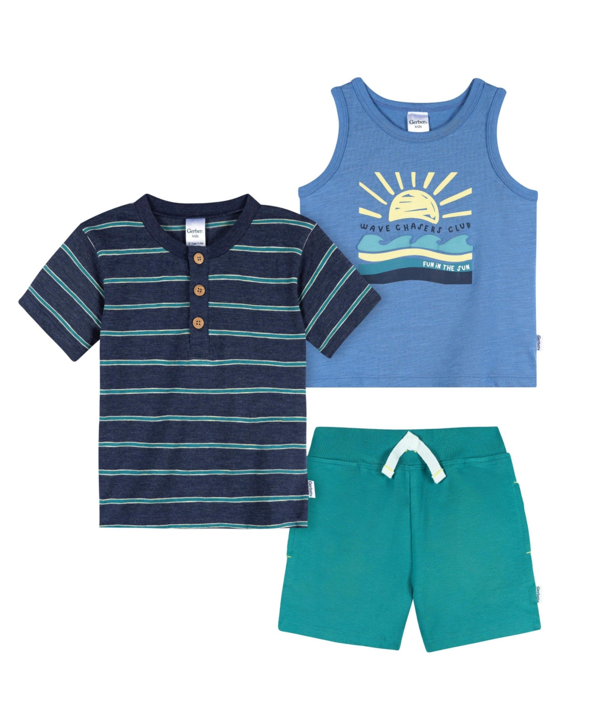 Click here for Gerber Baby Boys 3-Piece T-Shirts and Shorts  Star... prices