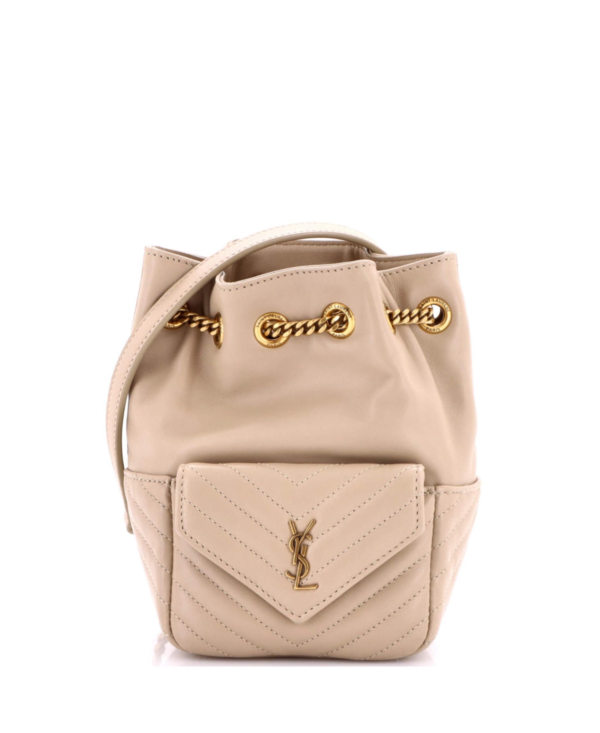 Click here for Pre-Owned Saint Laurent Mini Joe Bucket Bag Matela... prices