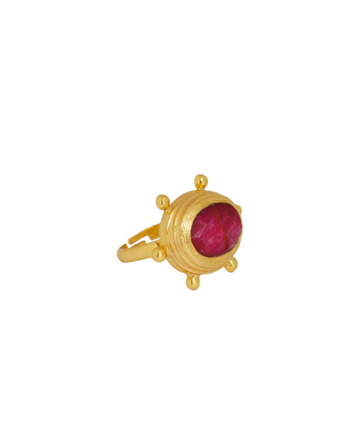Click here for Ottoman Hands Zand Ruby Cocktail Ring - Gold prices