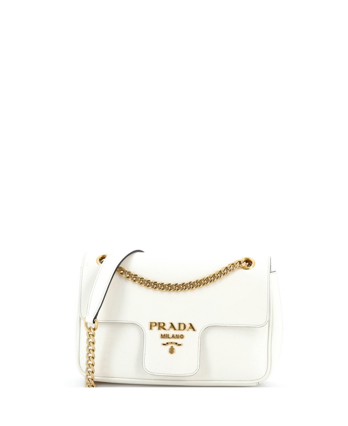 Click here for Pre-Owned Prada Small Pattina Flap Shoulder Bag Sa... prices