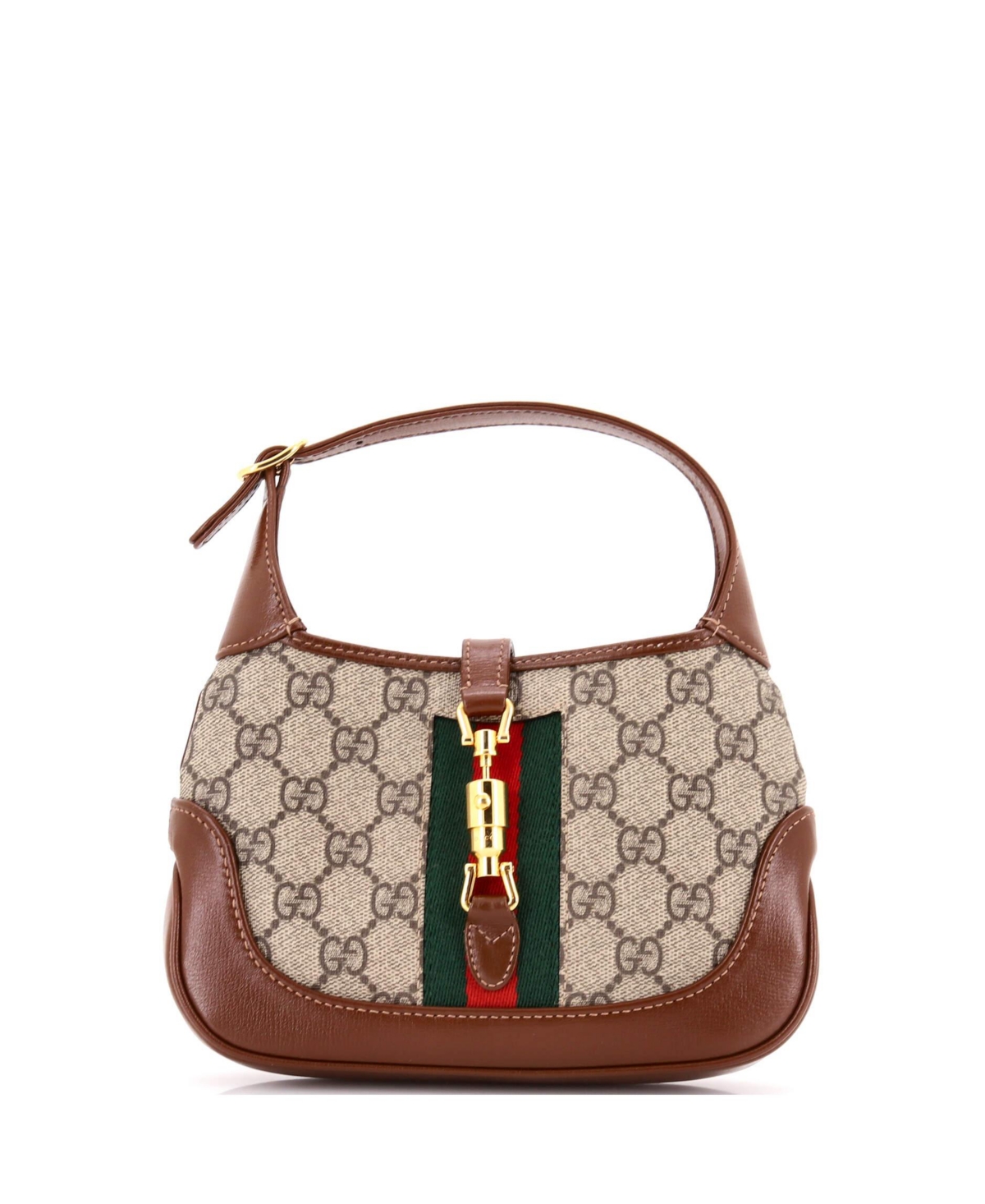 Click here for Pre-Owned Gucci Mini Jackie 1961 Hobo Gg Coated Ca... prices