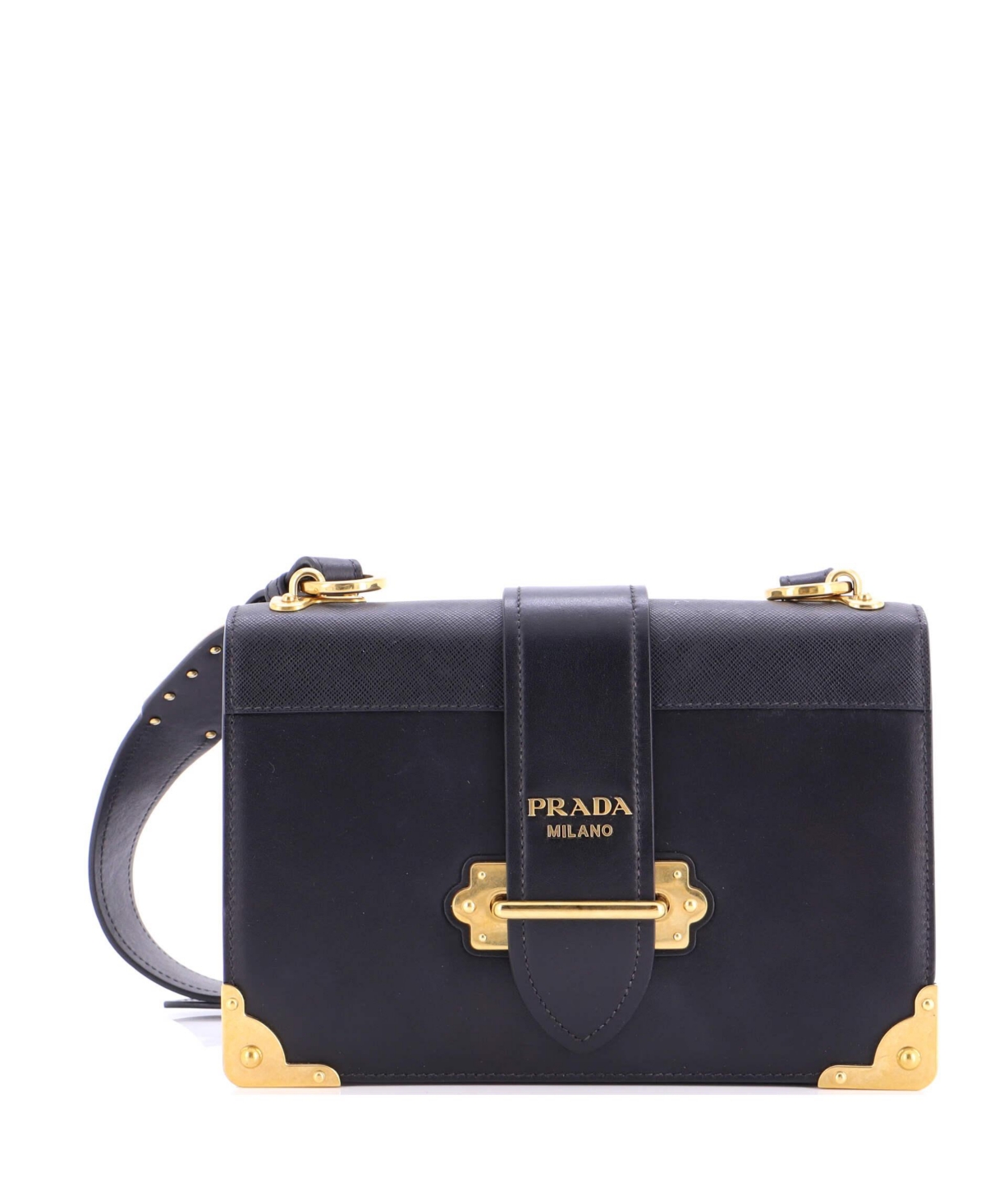 Click here for Pre-Owned Prada Large Cahier Crossbody Bag Leather... prices