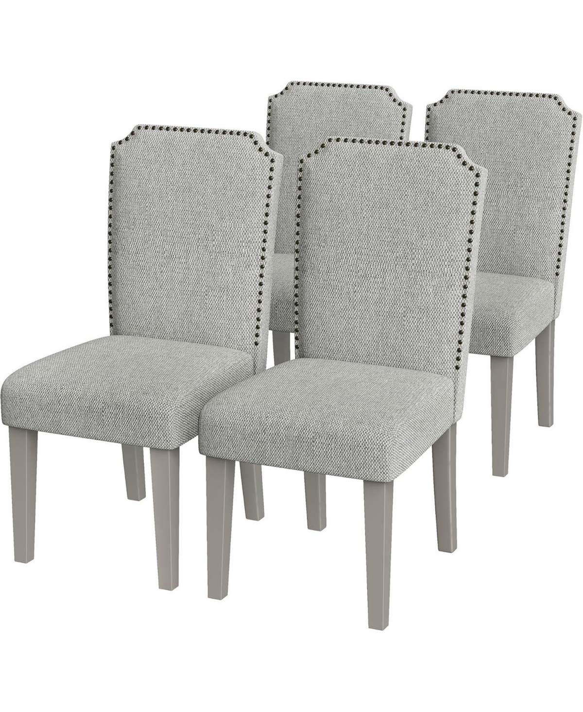 Click here for gaomon Upholstered Dining Chair Set Solid Wood Cha... prices