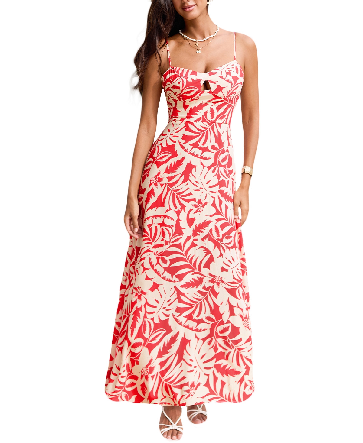 Click here for Cupshe Womens Oh Honey Tropical Maxi Beach Dress -... prices