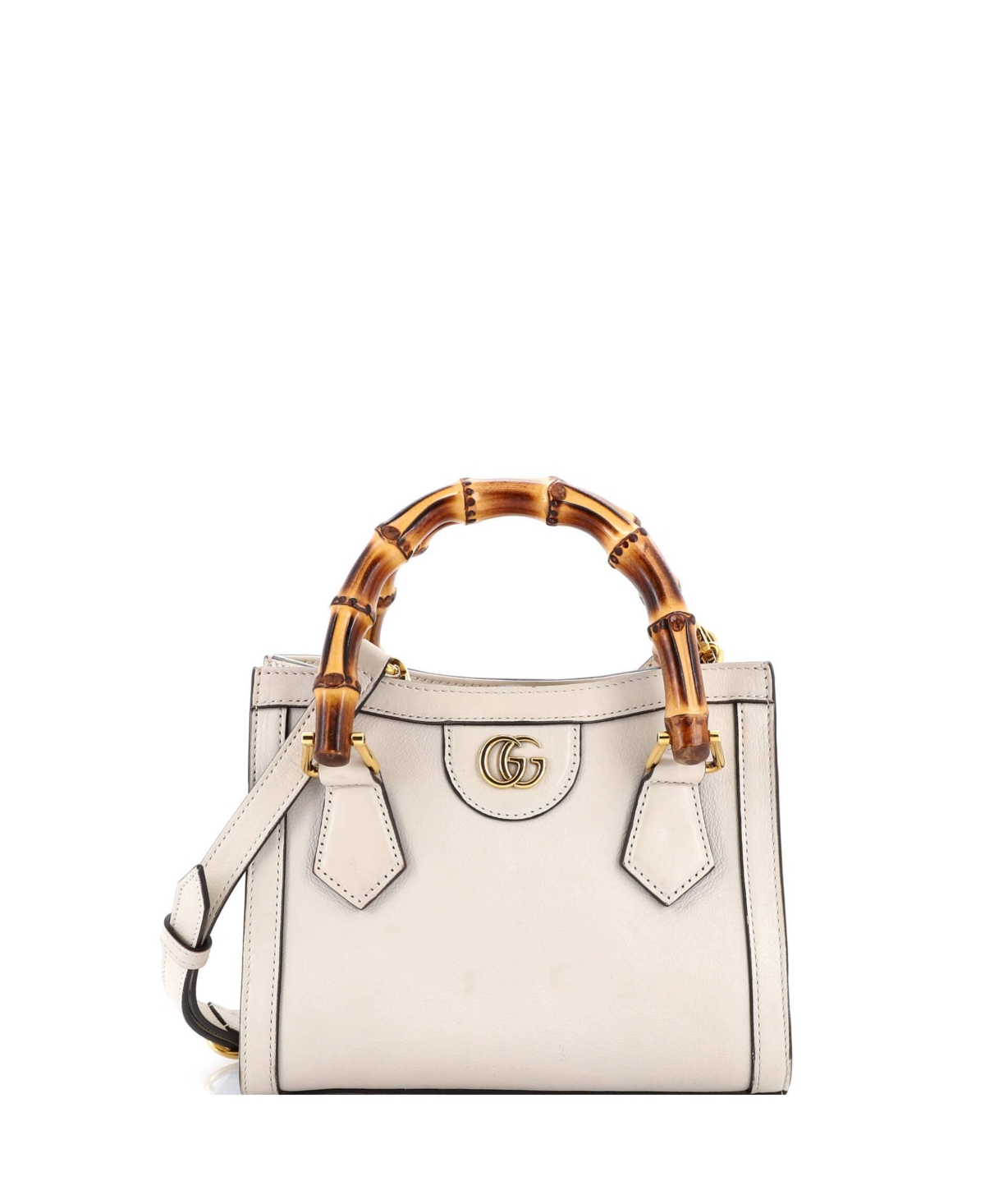 Click here for Pre-Owned Gucci Mini Diana Nm Bamboo Handle Tote L... prices