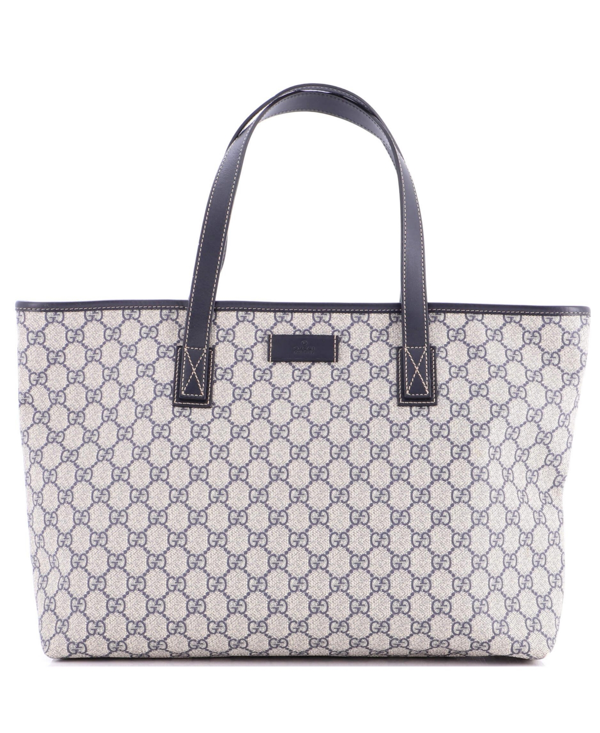 Click here for Pre-Owned Gucci Medium Plus Tote Gg Coated Canvas... prices