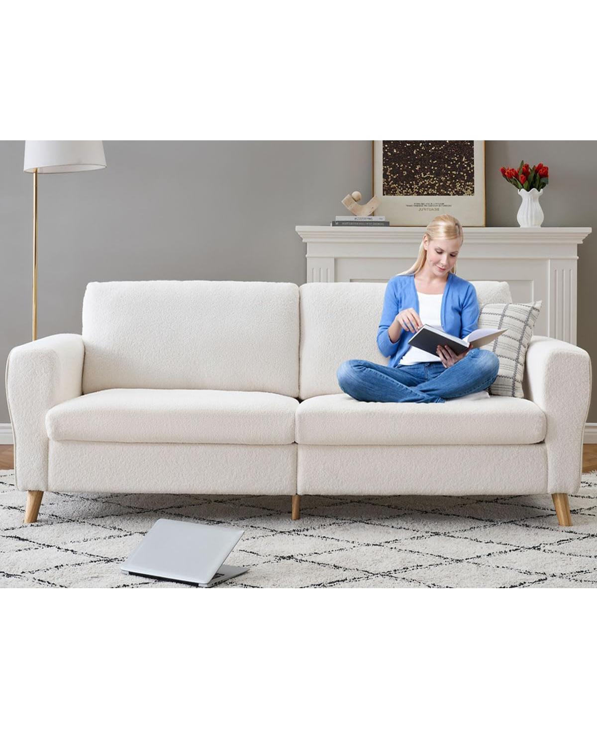 Click here for gaomon 84" Sofa Couch  Modern Boucle 3-Seater... prices