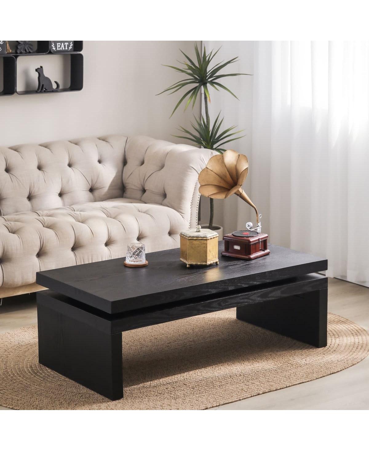 Click here for Maison Boucle Wood Coffee Table for Living Room Fl... prices