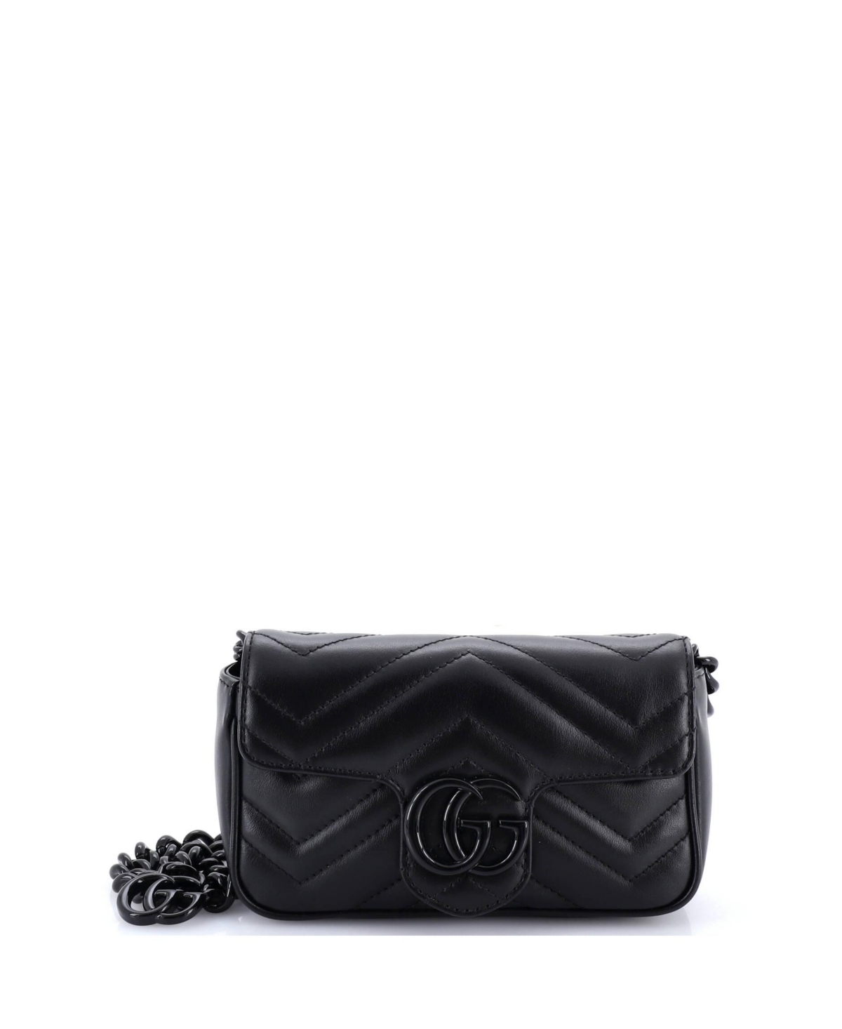 Click here for Pre-Owned Gucci Gg Marmont Flap Belt Bag Matelasse... prices