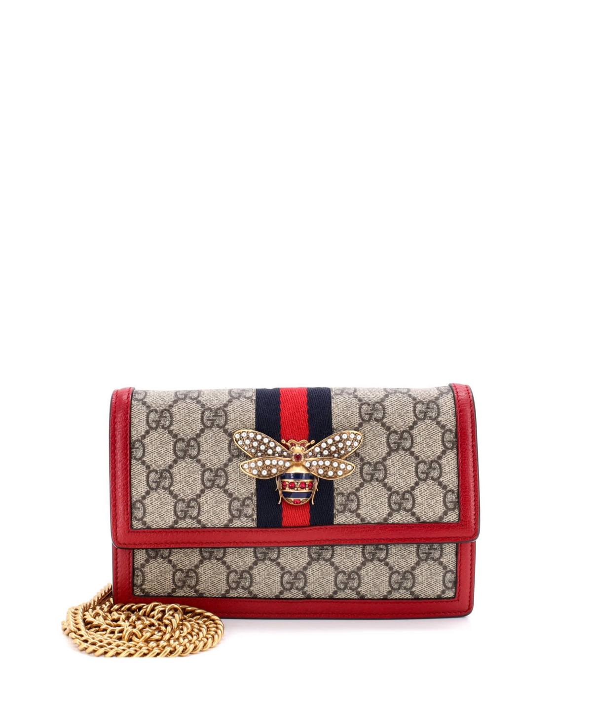 Click here for Pre-Owned Gucci Mini Queen Margaret Chain Wallet G... prices
