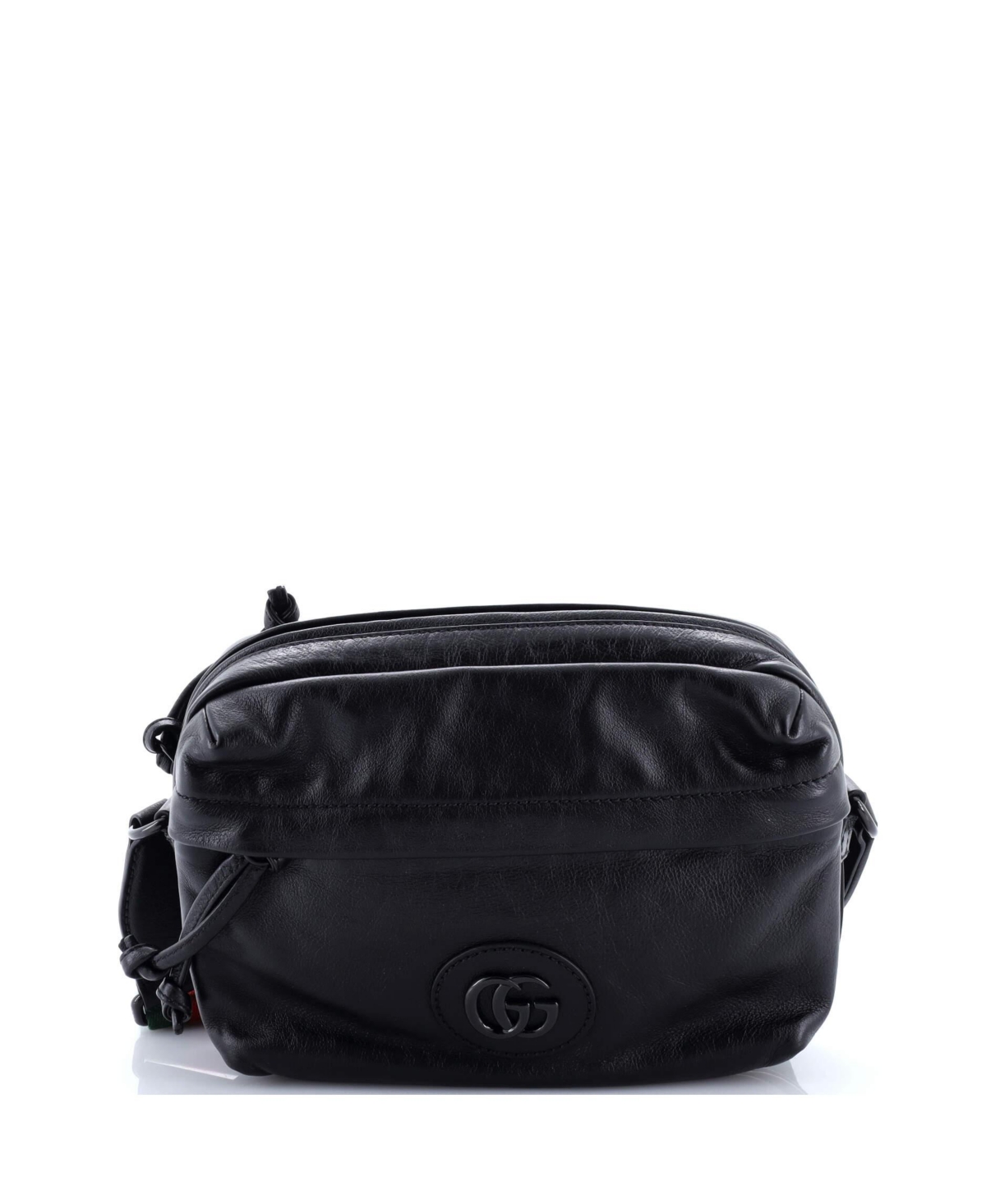 Click here for Pre-Owned Gucci Tonal Double G Shoulder Bag Leathe... prices